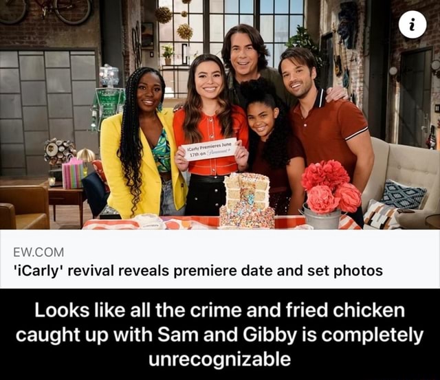 'iCarly' revival reveals premiere date and set photos Looks like all ...