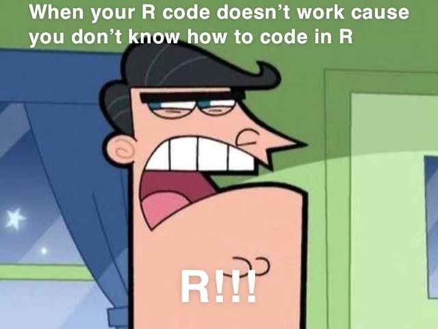 For my environmental statistics friends out there - When your R code ...