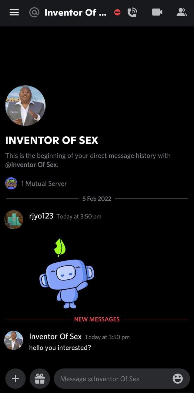 Inventor Of And Inventor Of Sex This Is The Beginning Of Your Direct