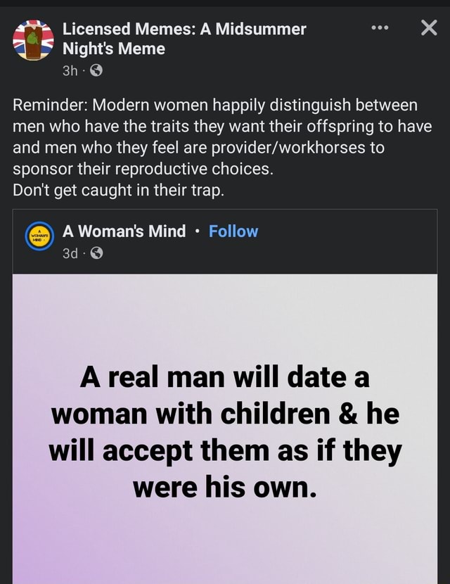 Licensed Memes: Midsummer Night's Meme Reminder: Modern women happily ...