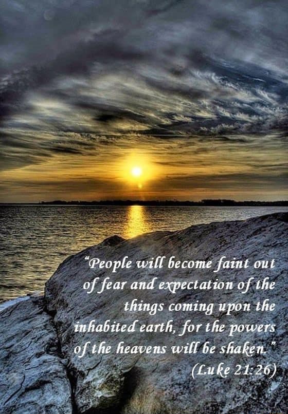 "People aiff become faint out of fear and expectation of the things ...
