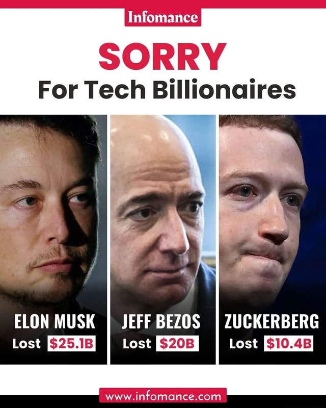 SORRY For Tech Billionaires ELON MUSK I JEFF BEZOS I ZUCKERBERG Lost I ...