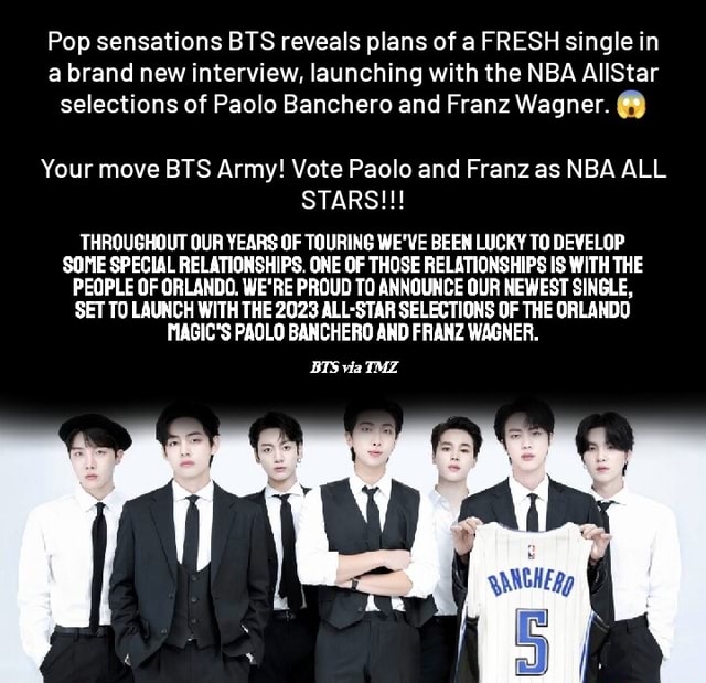 Pop sensations BTS reveals plans of a FRESH single in a brand new interview, launching with the ...