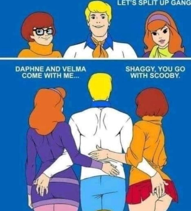 LET'S SPLIT UP GANG DAPHNE AND VELMA SHAGGY, YOU GO COME WITH ME ...