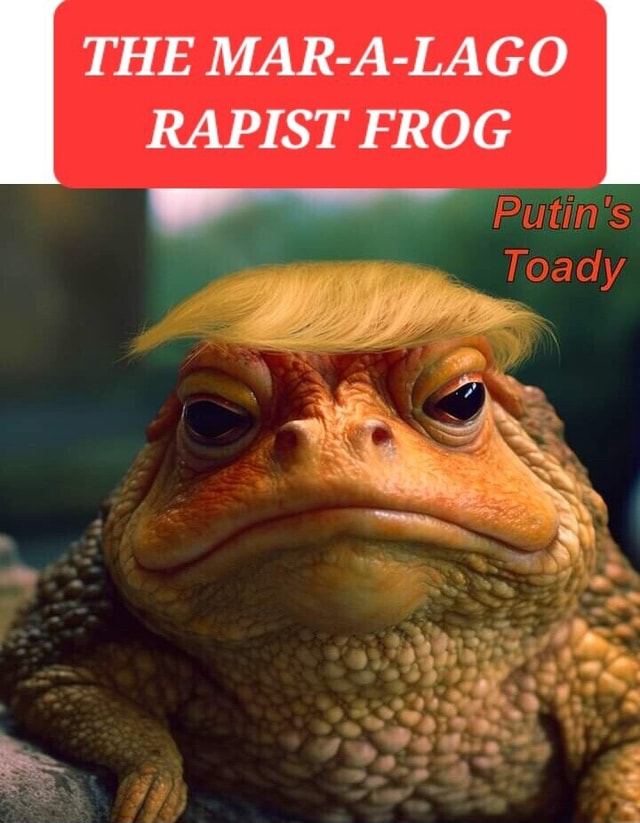 THE MAR-A-LAGO RAPIST FROG Putin's _Toady - America’s best pics and videos