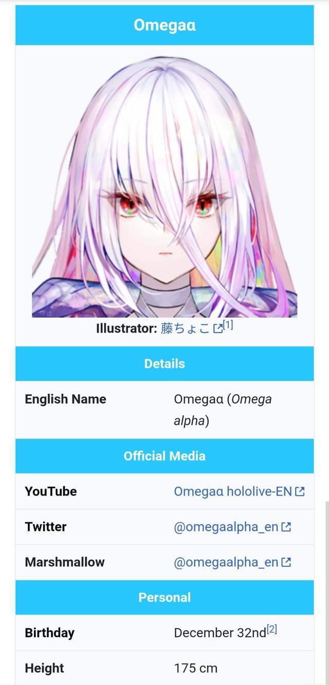 BS Details English Name Omegaa (Omega alpha) Official Media YouTube ...