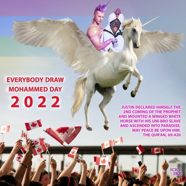 EVERYBODY DRAW MOHAMMED DAY 2022 / JUSTIN DECLARED HIMSELF THE AND ...