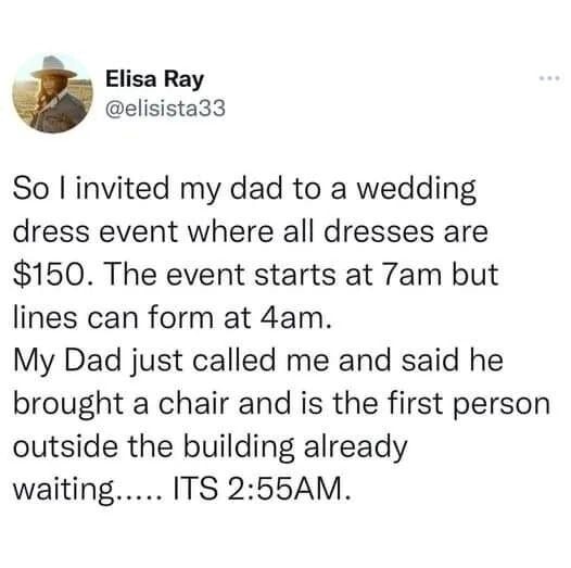 W Dad - Elisa Ray So I invited my dad to a wedding dress event where ...