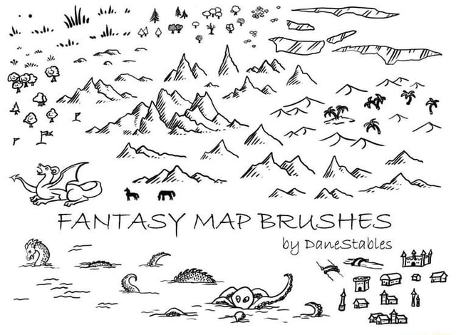 FANTASY MAP BRUSHES by Danestables - iFunny