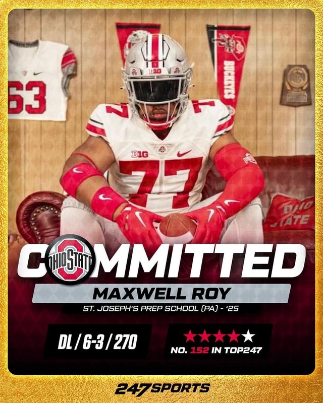JUST IN DL Maxwell Roy has committed to OhioStateFB The St Joes Prep PA ...
