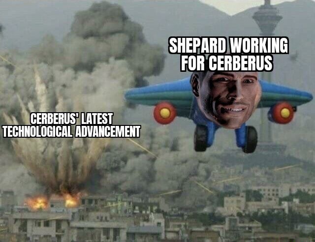 SHEPARD WORKING FOR CERBERUS CERBERUS' LATEST TECHHOLOGICAL ADVAHCEMERT ...