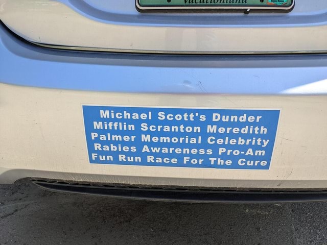 Michael Scott's Dunder Mifflin Scranton Meredith Palmer Memorial ...