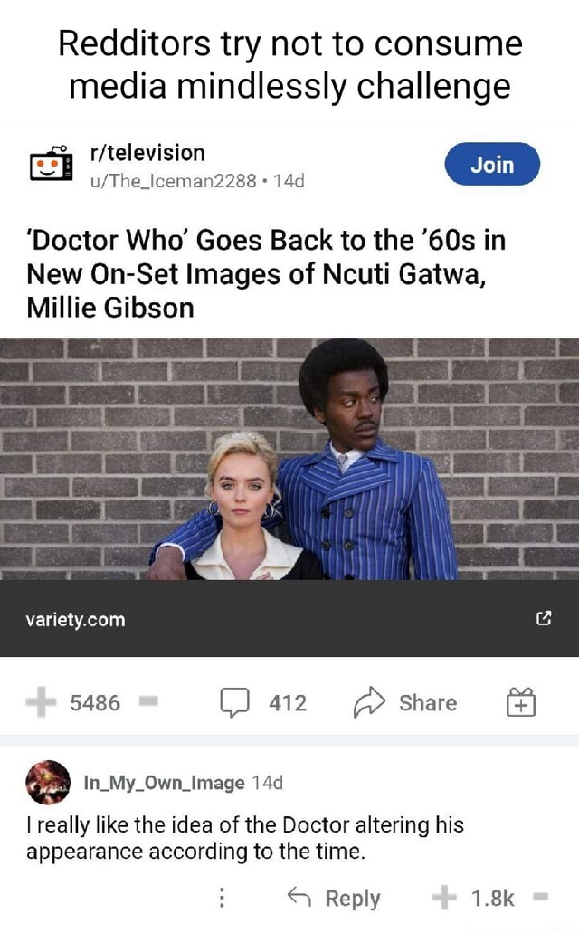 Redditors try not to consume media mindlessly challenge Join The ...