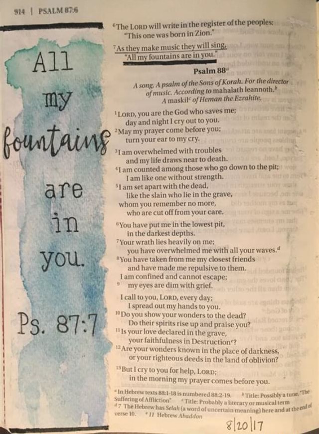 I PSALM AlL Lonp will write in the register of the p "This one was born ...