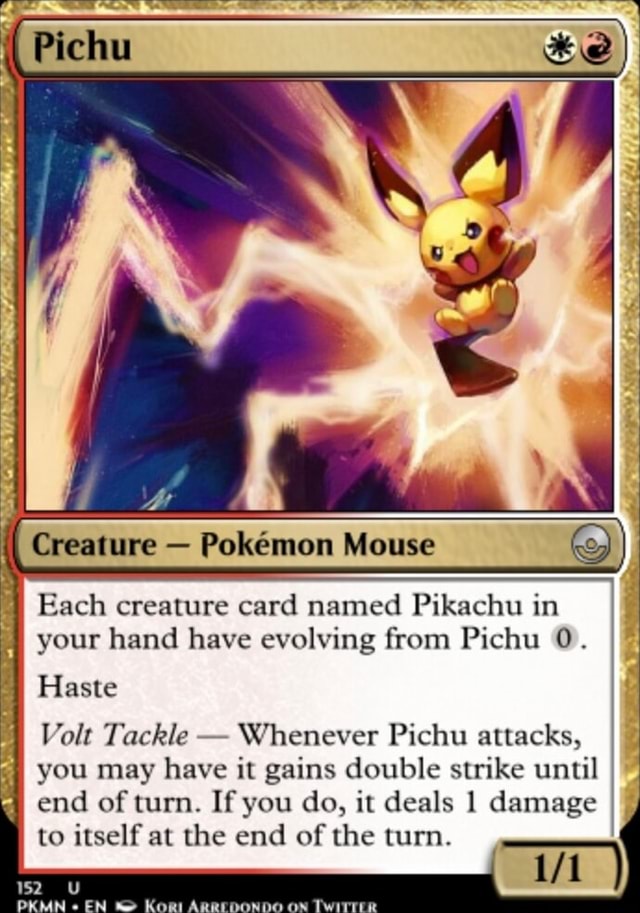 I Creature Pokmon Mouse Each creature card named Pikachu in your hand ...