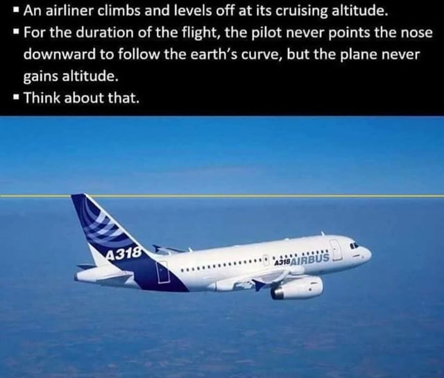 An airliner climbs and levels off at its cruising altitude. For the ...