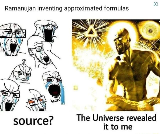 Ramanujan inventing approximated formulas ? The Universe revealed ...