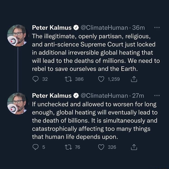 Peter Kalmus @ @ClimateHuman: The illegitimate, openly partisan ...