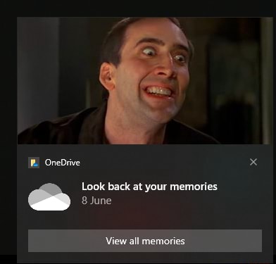 OneDrive Look back at your memories 8 June - iFunny