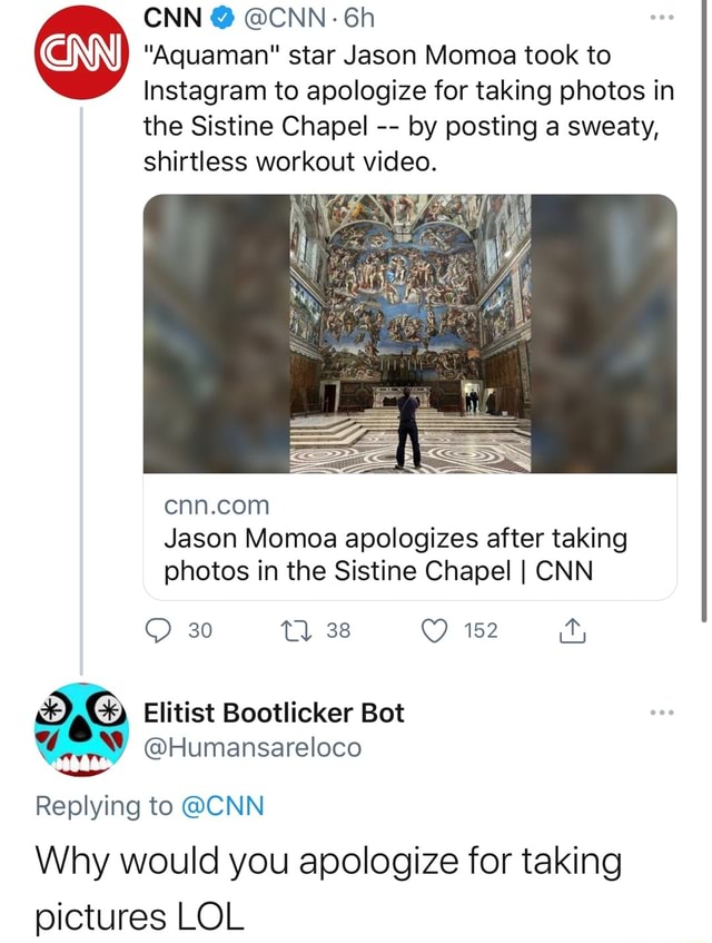 FINN CNN @ @CNN "Aquaman" star Jason Momoa took to Instagram to ...
