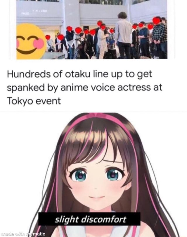 Es Hundreds Of Otaku Line Up To Get Spanked By Anime Voice Actress At