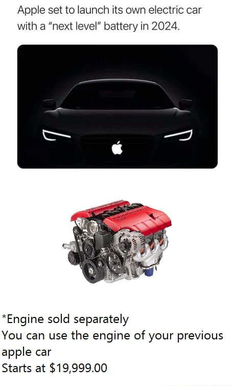 Engine not included - Apple set to launch its own electric car with a ...
