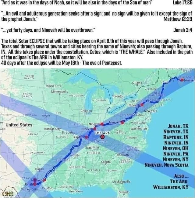 "And as it was in the days of Noah, so it will be also in the days of ...