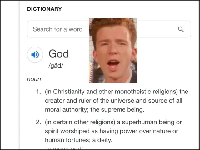 DICTIONARY 1. (in Christianity and other monotheistic religions) the ...