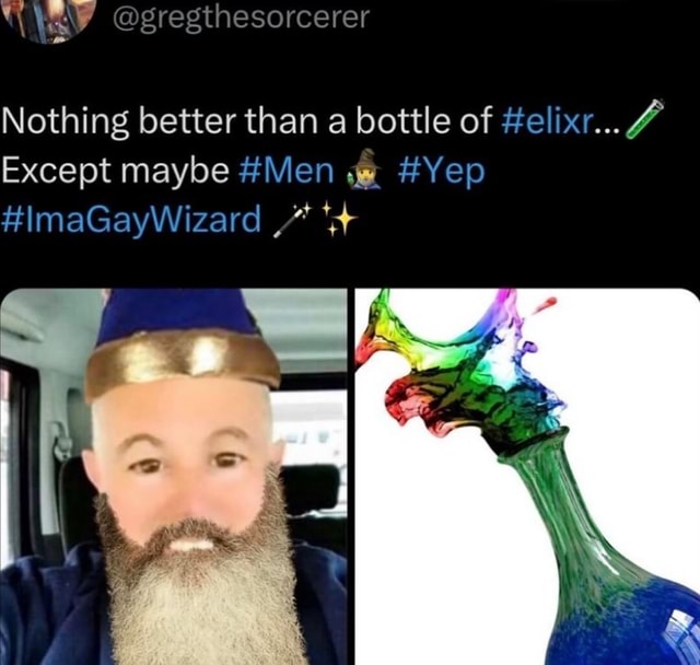 @gregthesorcerer Nothing better than a bottle of #elixr...7 Except ...