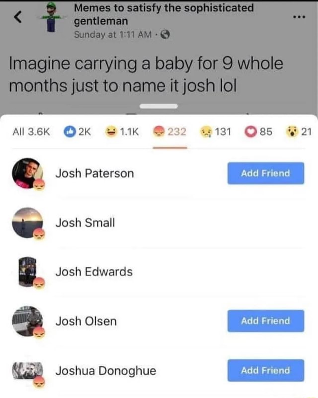 Memes to satisity the sophisticated " gentleman Sunday at Imagine ...