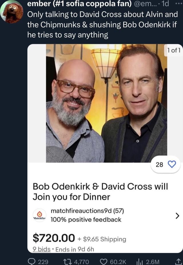 Ember (#1 sofia coppola fan) @em...- Only talking to David Cross about ...