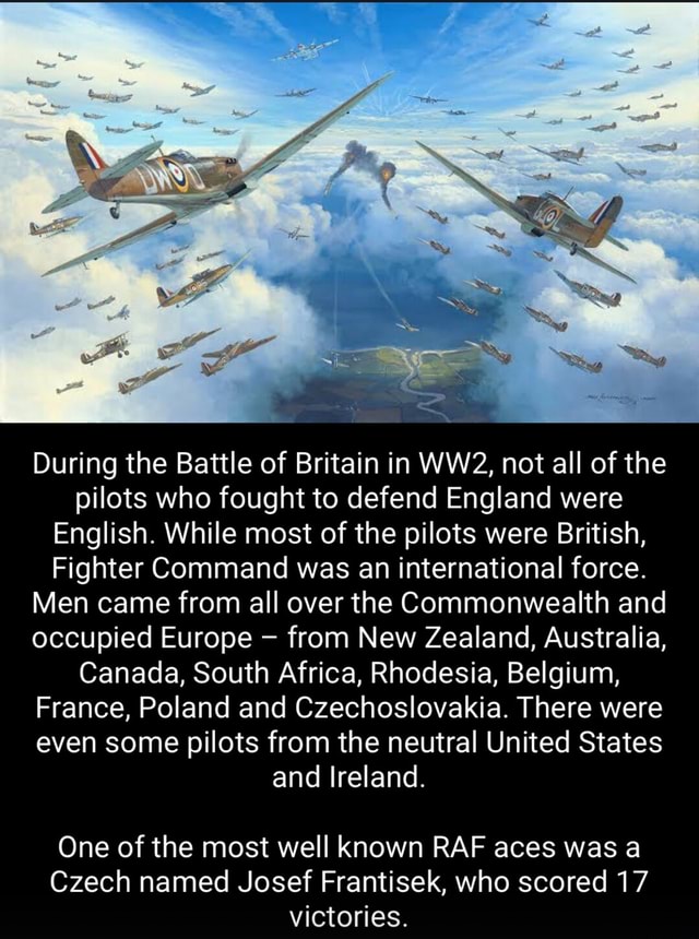 During the Battle of Britain in not all of the pilots who fought to ...