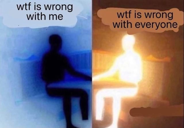 Meme Dump - wtf is wrong with me wit is wrong with everyone - iFunny
