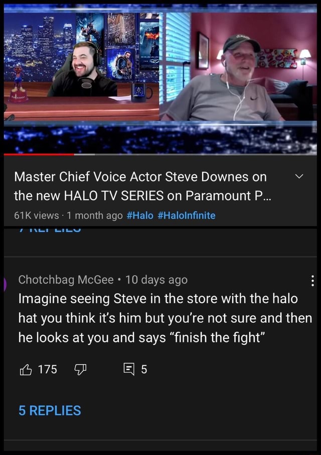 Master Chief Voice Actor Steve Downes on v the new HALO TV SERIES on ...