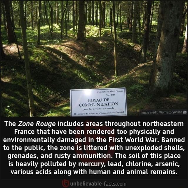 OYAU DE COMMUNICATIO' The Zone Rouge includes areas throughout ...