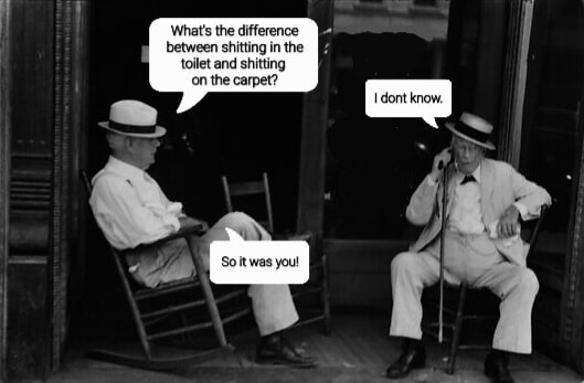 What's the difference between shitting in the toilet and shitting 'on ...