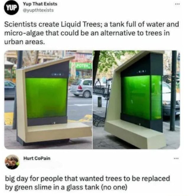 Yup That Scientists create Liquid Trees; a tank full of water and micro ...