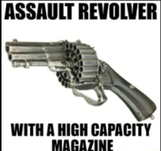 ASSAULT REVOLVER WITH A HIGH CAPACITY MARATINE - iFunny