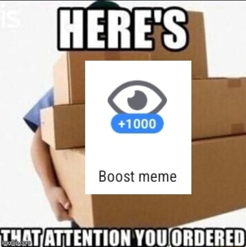 Boost meme THAT ATTENTION YOU ORDERED - iFunny