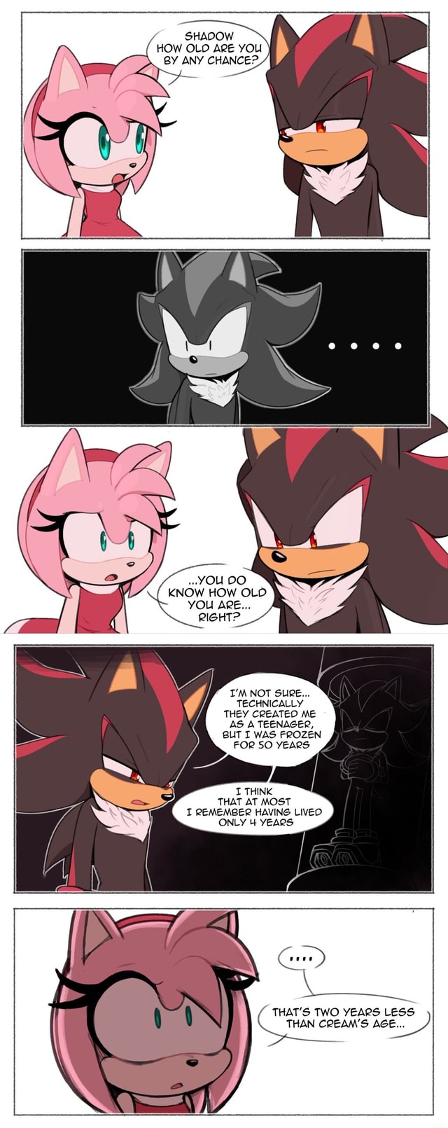 SHADOW HOW OLD ARE YOU BY ANY CHANCE? KNOW HOW OLD YOU ARE... RIGHTP I ...