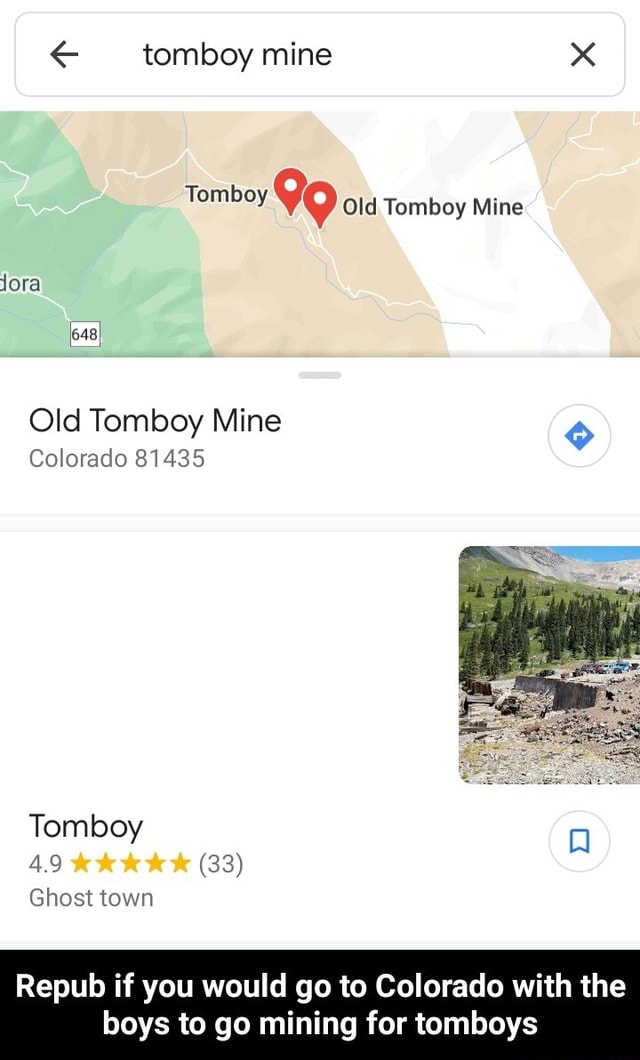 Tomboy mine Tomboy 99 Old Tomboy Mine ora Old Tomboy Mine Colorado ...