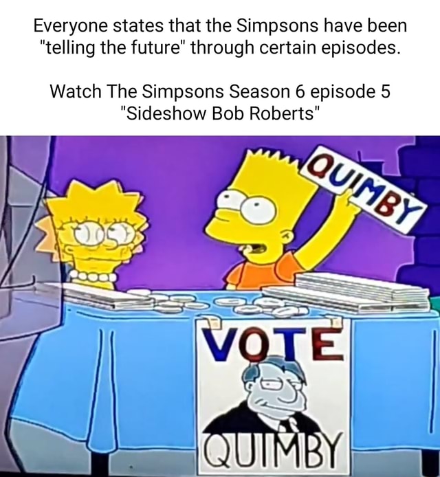 Everyone states that the Simpsons have been "telling the future ...
