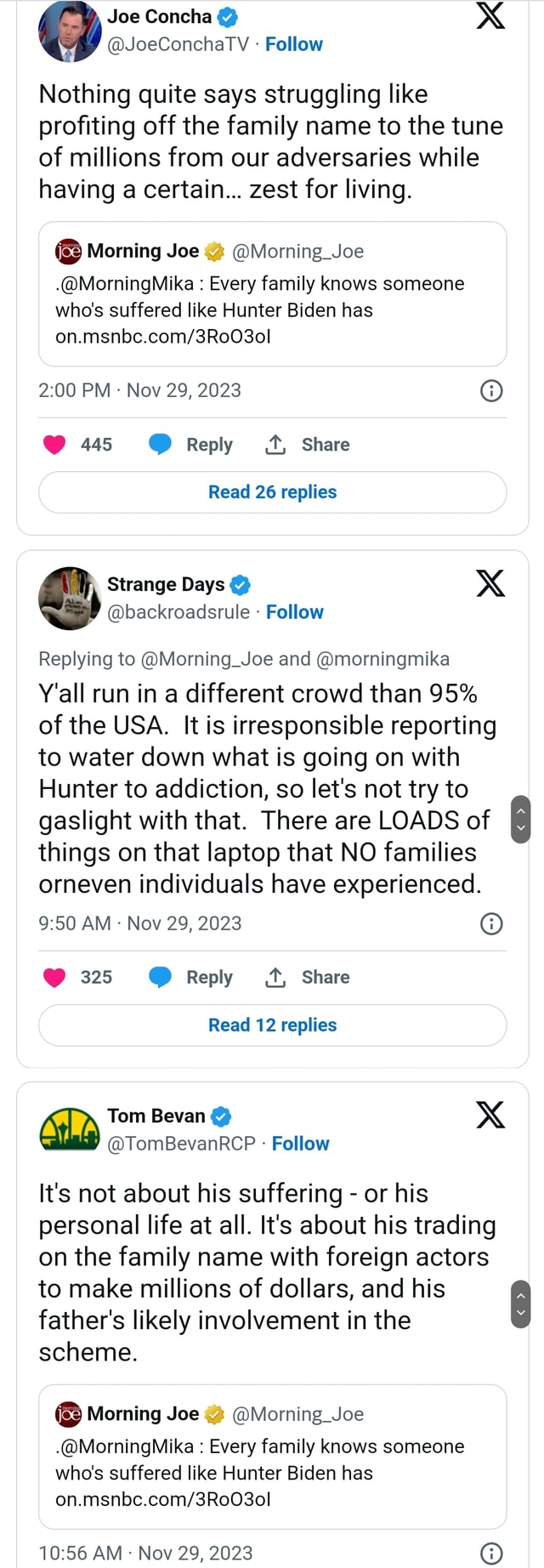 Nothing quite says struggling like profiting off the family name to the tune of millions from ...