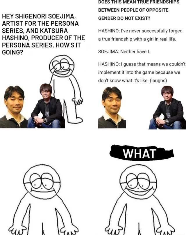 HEY SHIGENORI SOEUJIMA, ARTIST FOR THE PERSONA SERIES, AND KATSURA ...
