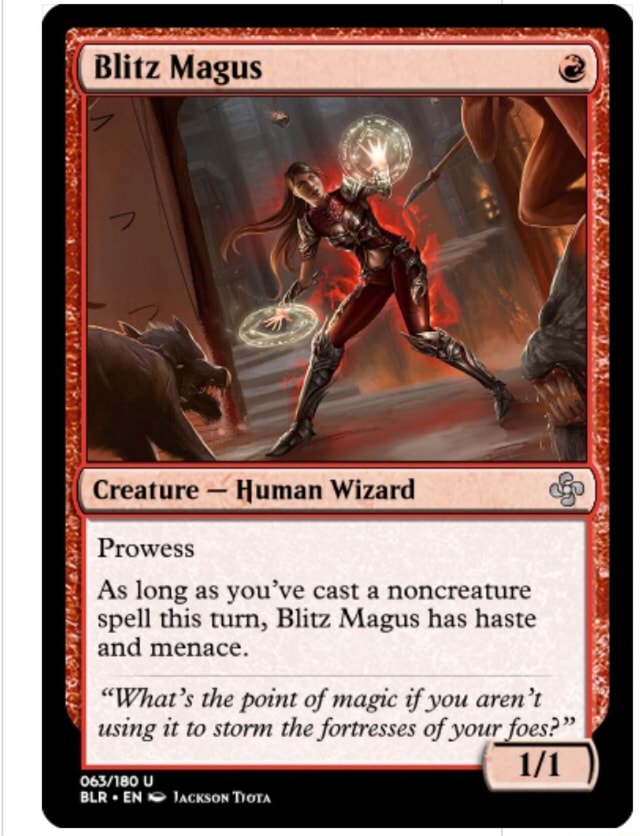 Wer Creature Human Wizard Cs a Prowess emit As long as you've cast a ...
