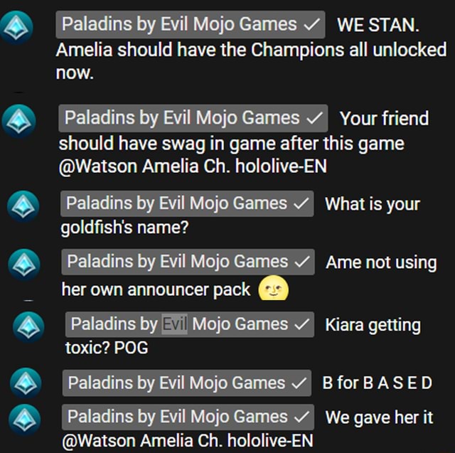[Paladins by Evil Mojo Games vI WE STAN. Amelia should have the ...