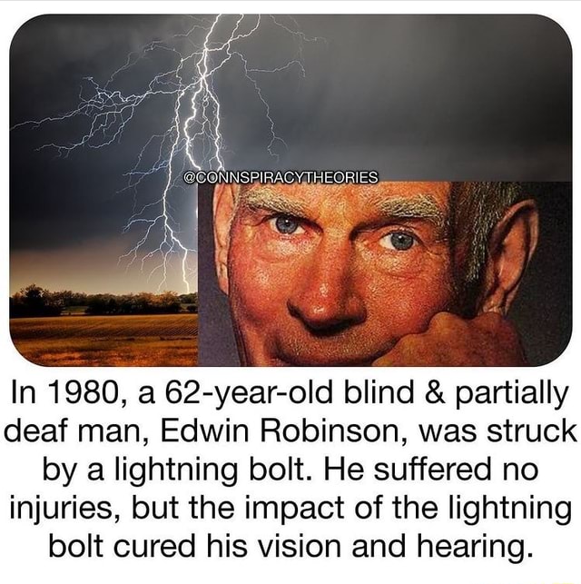 In 1980, a 62-year-old blind & partially deaf man, Edwin Robinson, was ...