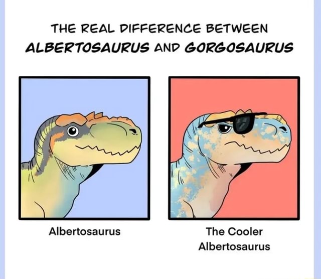 THE REAL DIFFERENCE BETWEEN ALBERTOSAURUS AND GORGOSAURUS Albertosaurus ...