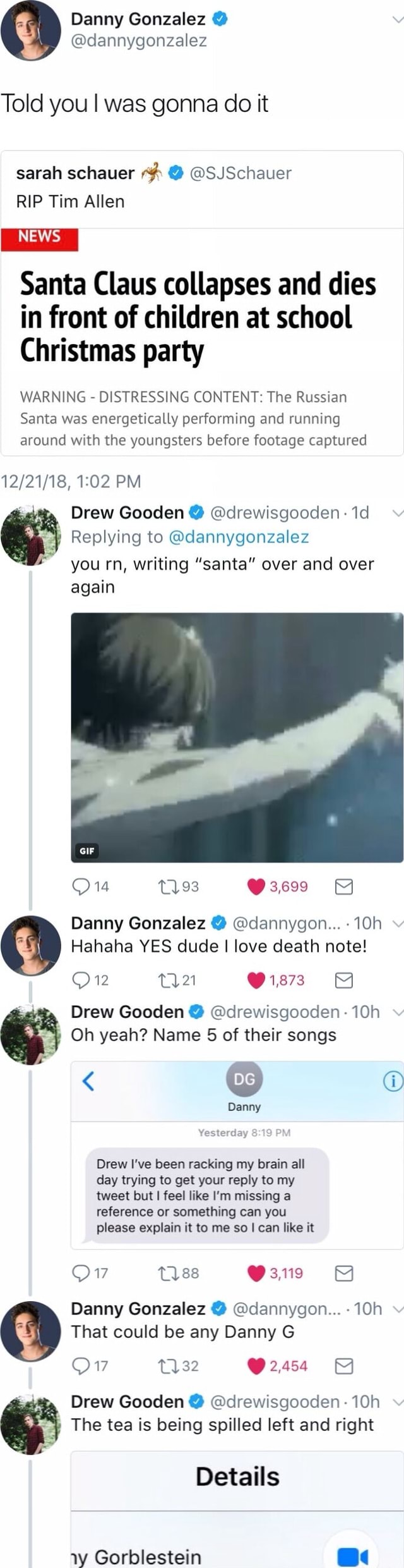 Danny Gonzalez @ adannygonzalez Told you I was gonna do it sarah ...