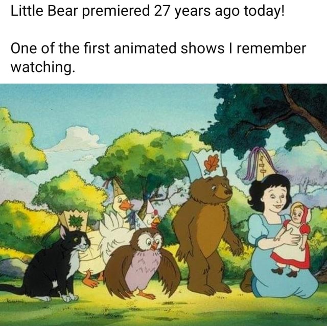 Little Bear premiered 27 years ago today! One of the first animated ...
